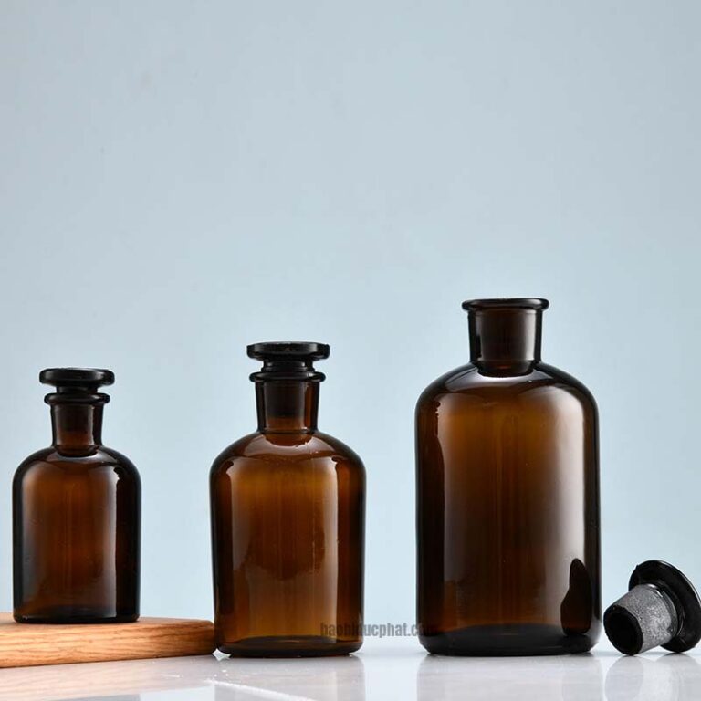 Lọ Thủy Tinh đựng Thuốc Màu Nâu Nhiều Dung Tích Chai Lọ Dược Phẩm Bao Bì Đức Phát